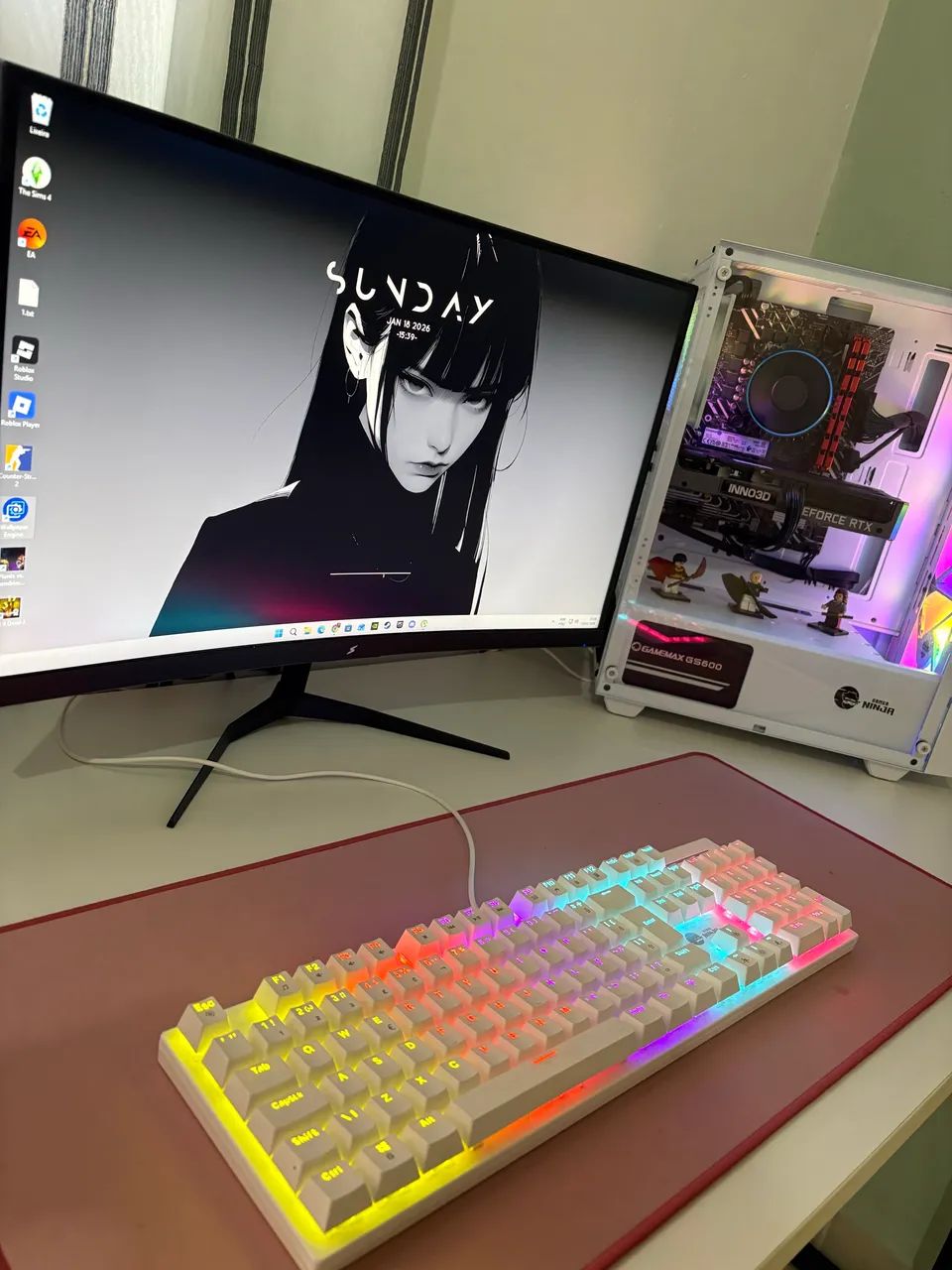 PC Gamer, i5 12400f, RTX 3060 12gb, 12gb RAM DDR4, SSD 500gb M.2 ...