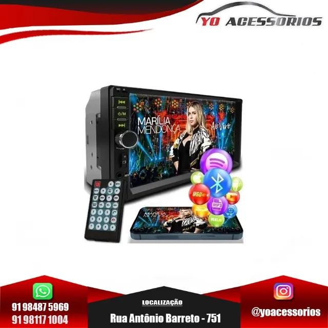 "central multimidia de 7 polegadas" no Brasil