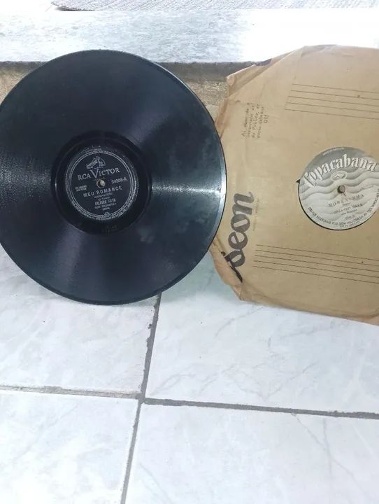 Disco vinil rotação 78 cantores Nelson Gonçalves Gilda Lopes Luiz ...
