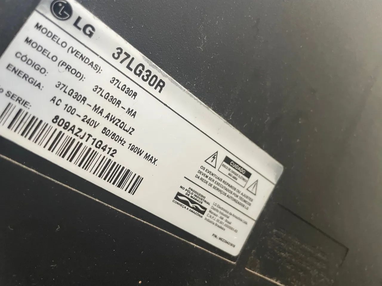 TV LG 37LG30R 37 polegadas - Celulares e Smartphones - Pedra de ...