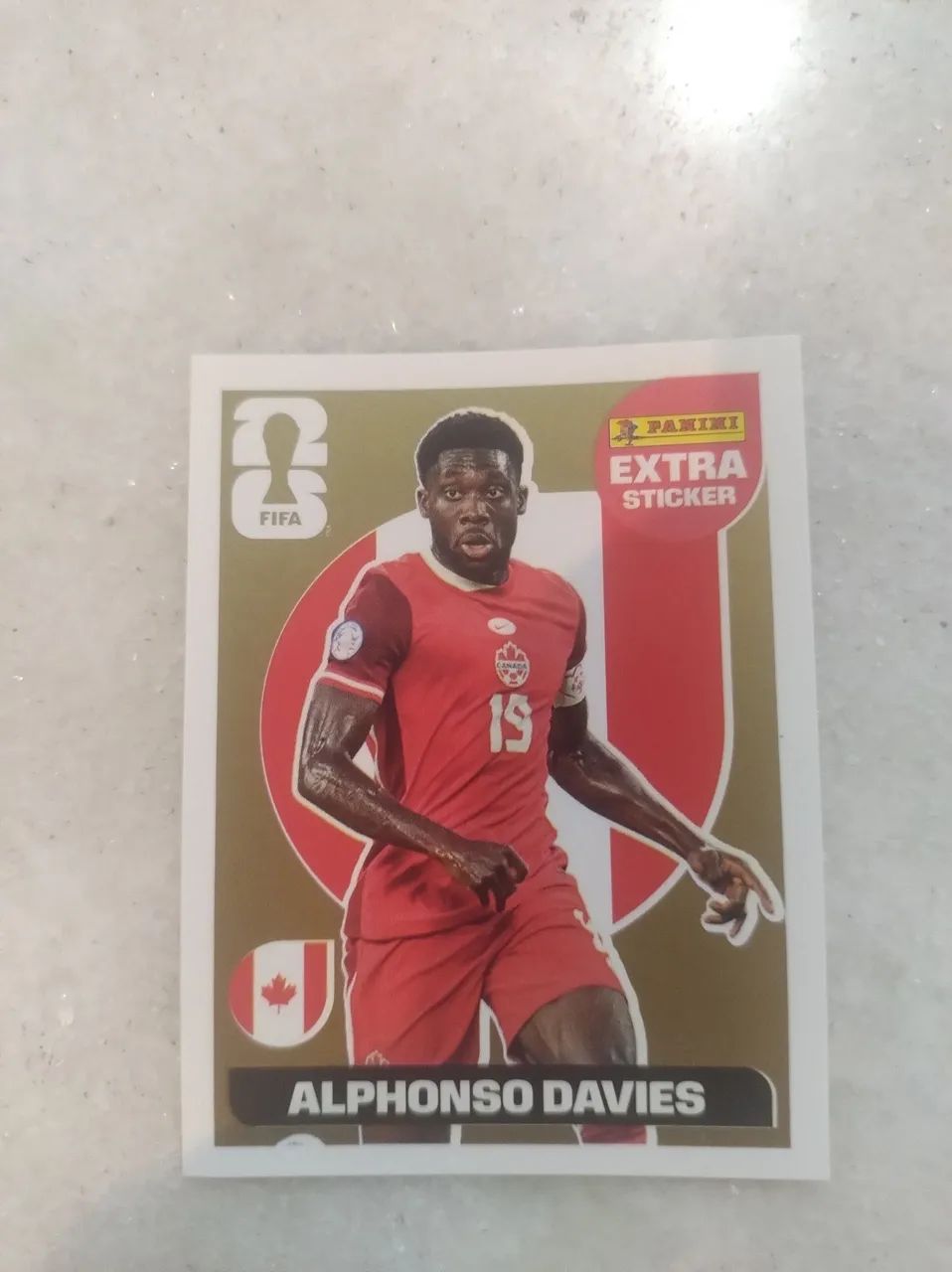Figurinha Extra Sticker Legend Alphonso Davies Gold (Ouro) - Panini ...