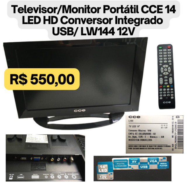 Tv led cce 14 | +335 anúncios na OLX Brasil