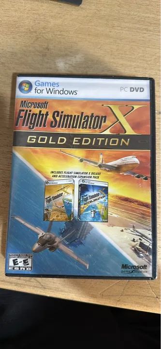 Microsoft Flight Simulator X Gold Edition com acceleration pack ...