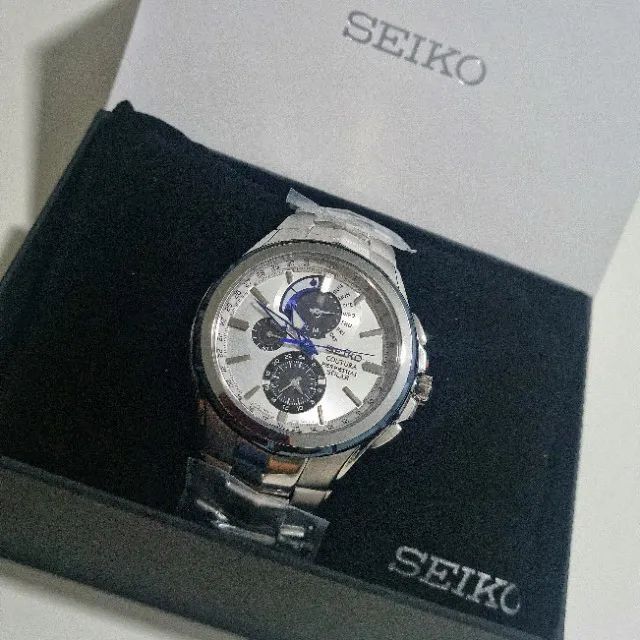 NOVO! Relógio Seiko Coutura Perpétuo Solar Prata SSC787 - Acessórios ...