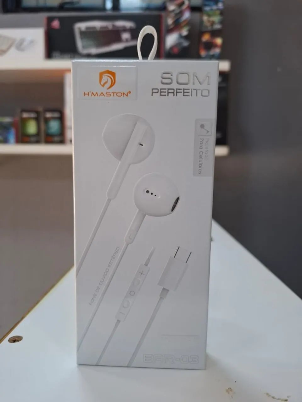 Fone de ouvido com fio Tipo C - Som potente e excelente custo-benefício ...