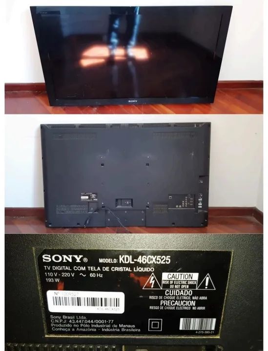 "tv sony bravia 46" no Brasil