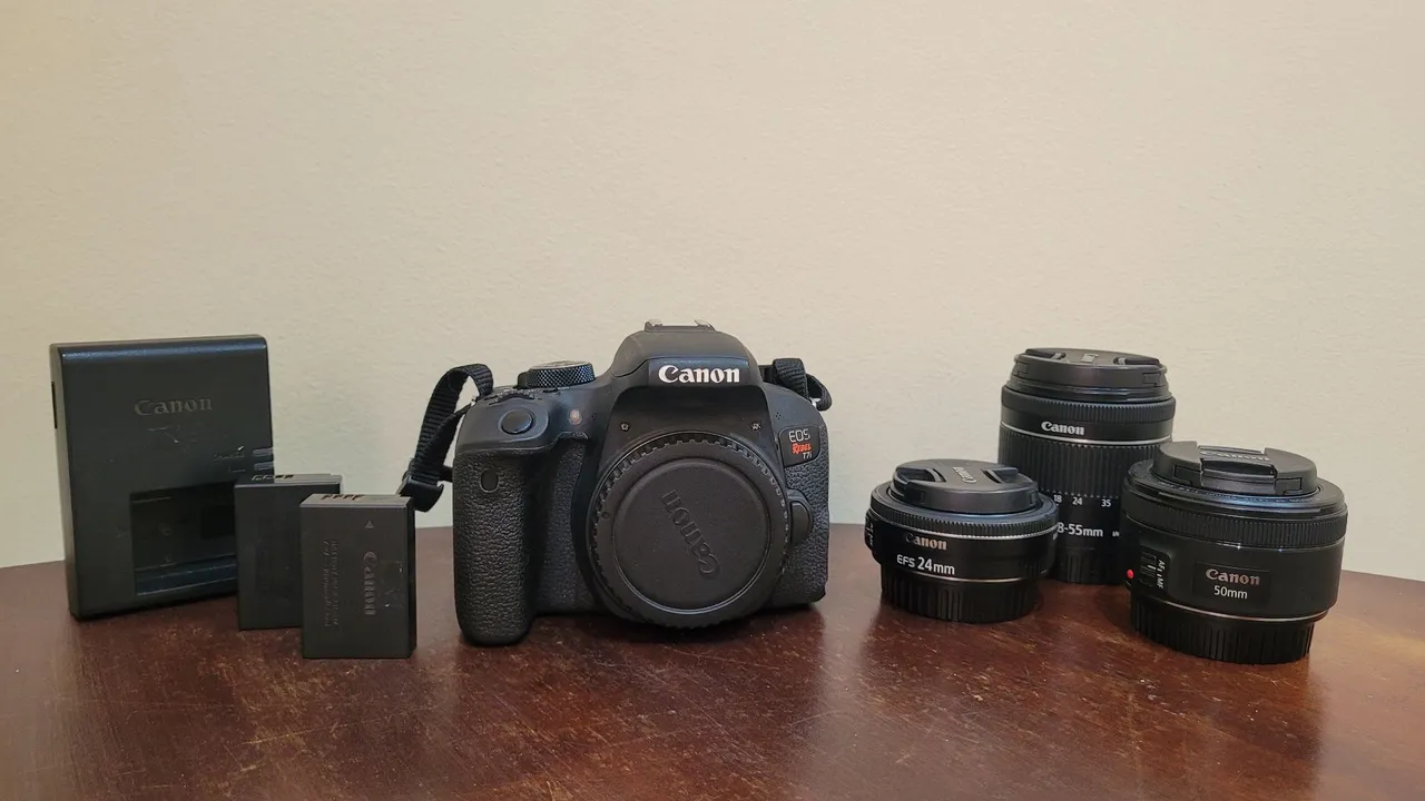 "canon t7i" no Brasil