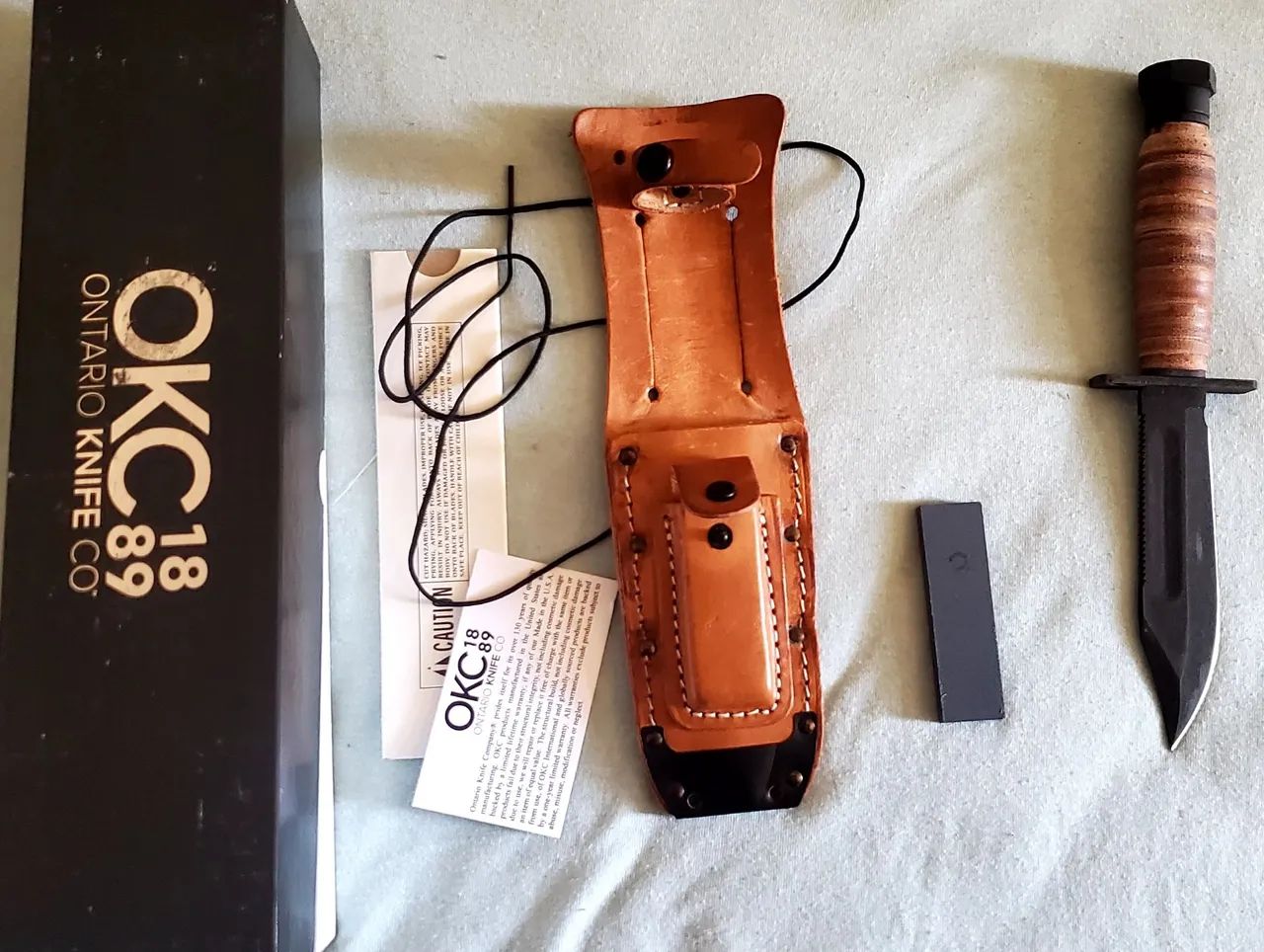 Faca Ontario Knife Company 499 Air Force Survival 6150 - Antiguidades ...