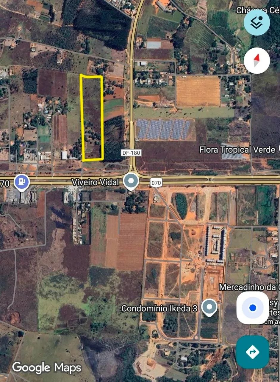 Área de Terreno escriturada com 55.000m² com 95 mts de frente para a BR ...