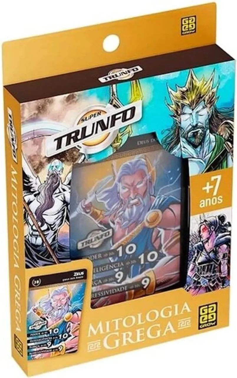 Super Trunfo Mitologia Grega - Jogo de Tabuleiro - Board Game - Card ...