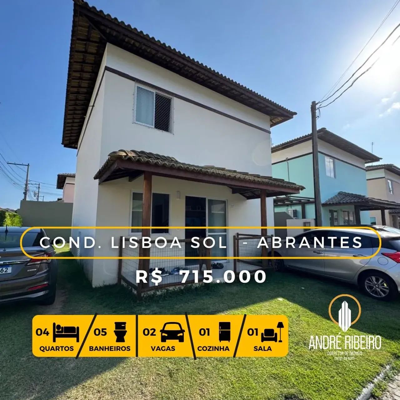 Casa em condominio fechado 4 quartos à venda - Catu de Abrantes ...