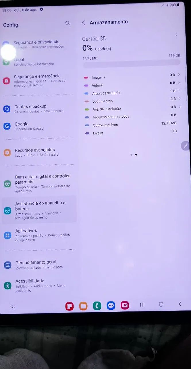 Galaxy tab s7 256gb interno wifi + Rede móvell -CHIP - Tablets e E-Readers - Cascadura, Rio de ...