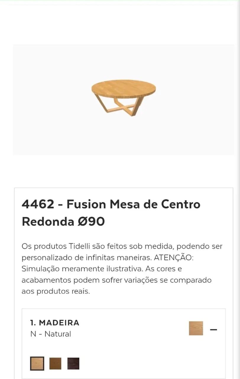 Mesa de Centro Tidelli Fusion Ø90 - Design Moderno e Sofisticado ...