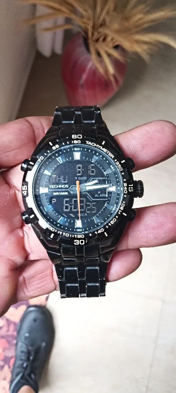 Relógio technos digital e analógico preto galvanizado - Smartwatches ...