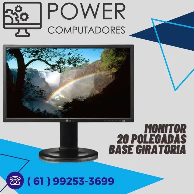 Monitor LED 20 Polegadas Base Giratória ( somos loja ) - Monitores - Taguatinga Sul (Taguatinga ...