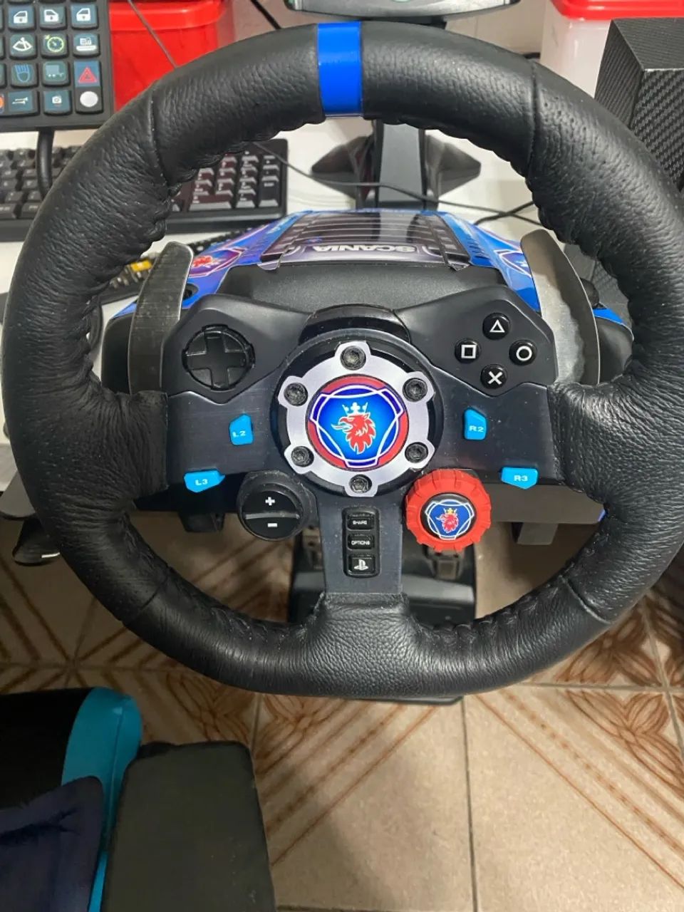Volante g29+Button box+manopla Scania - Peças e Acessórios de Vídeo ...