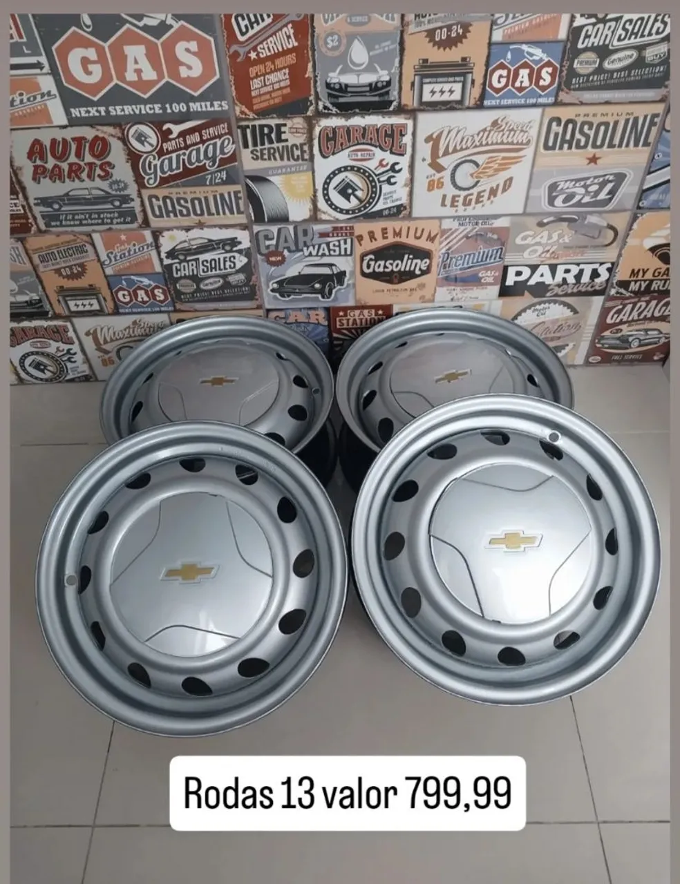 "rodas aro 13 chevrolet" - Peças para carros, vans e utilitários no Brasil