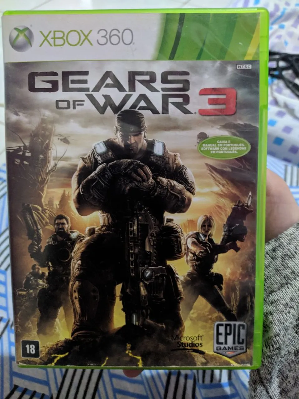 "gears of war 3 xbox 360 original" no Brasil
