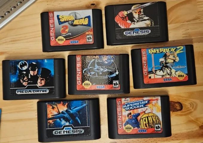 Lote de Jogos Originais RELABEL e REPAINT Mega Drive - Jogos de Vídeo ...