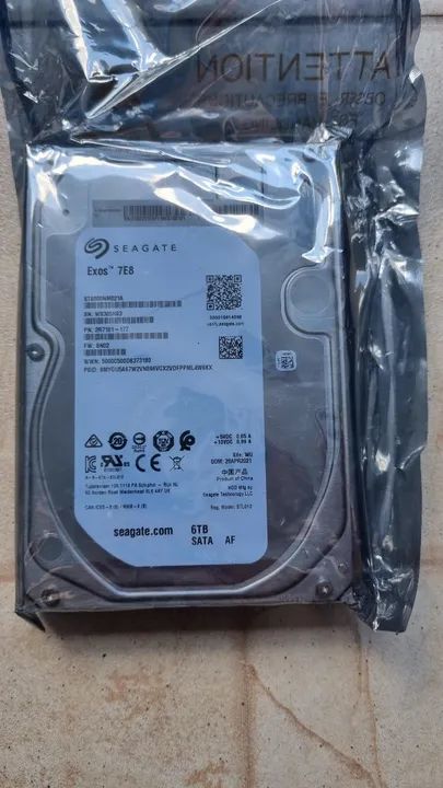 HD seagate 6 TB semi-novo , 1 vez usado