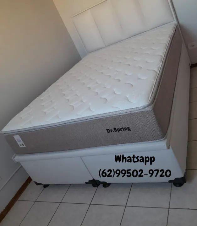 Cama Box e colchao dr spring queen size molejo pockets Camas e Colchoes Residencial Jardim Helou Goiania 1351268434 OLX