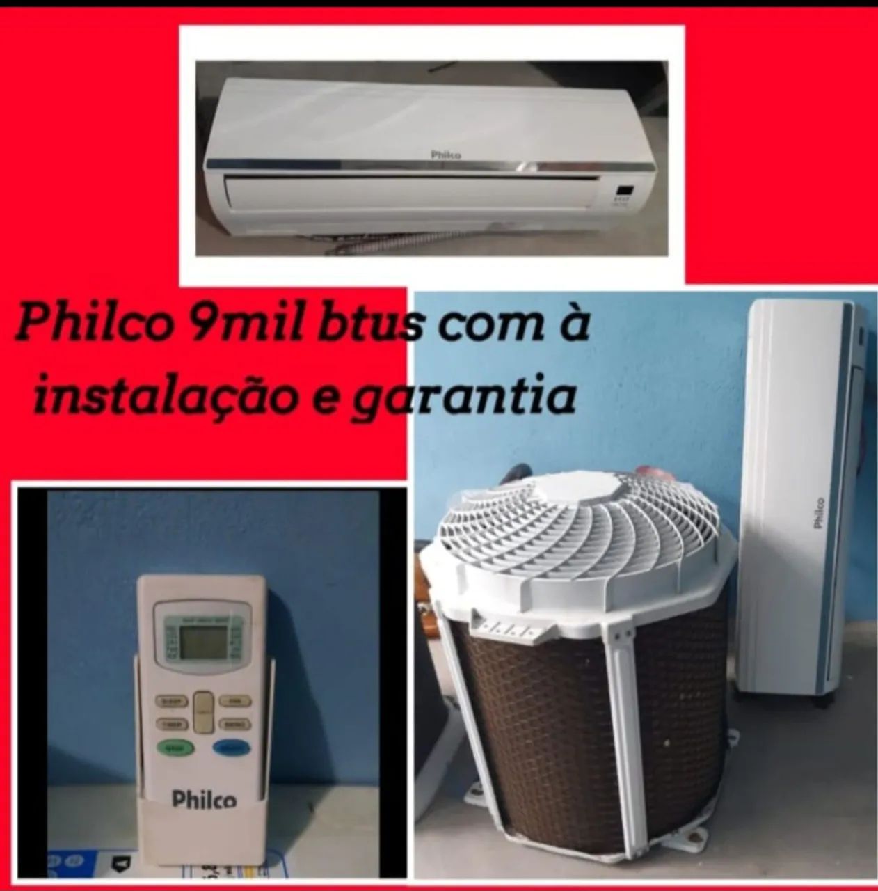 Ar condicionado 9mil btus com à instalação e garantia - Ar ...