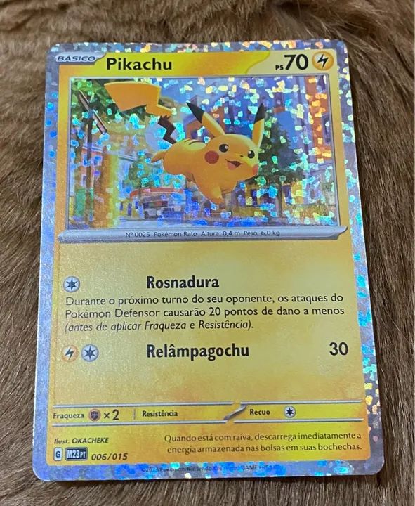 carta pikachu 006/015 holográfica pokémon mc donalds 2023 - Hobbies e ...
