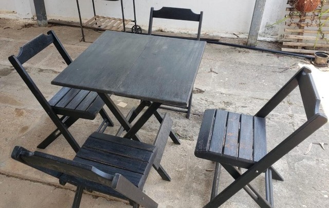 Conjunto mesa dobravel madeira | +1709 anúncios na OLX Brasil