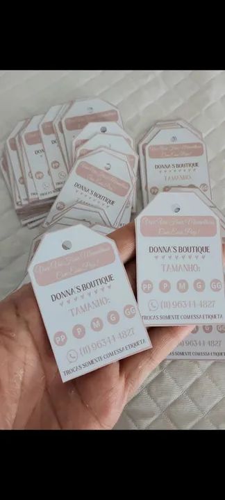 Etiquetas para Roupas - Tags Personalizadas - Papelaria - Jardim ...