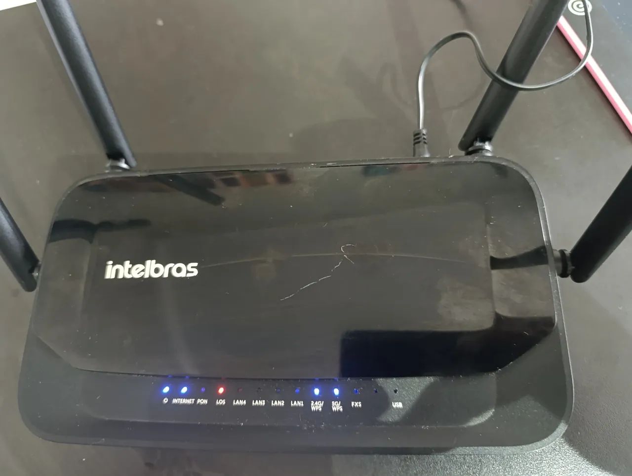 Roteador Modem ÓpticoWi-Fi 6 LAN 4 Portas Gigabit 1 Porta FXS WiFiber ...
