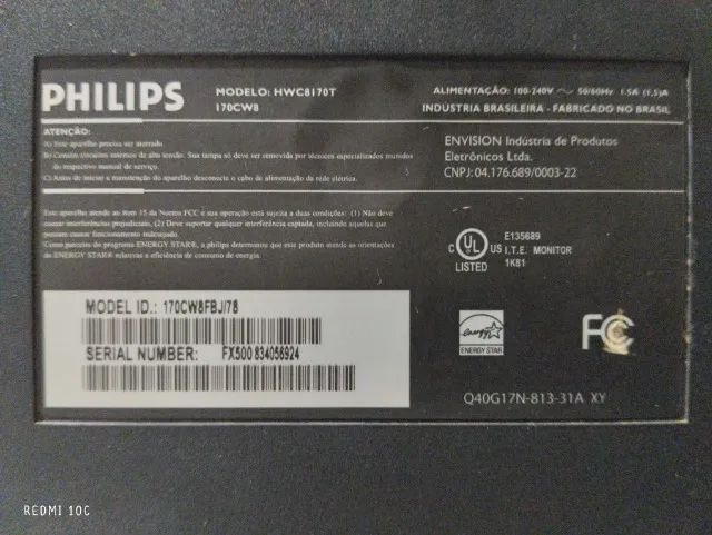 "monitor philips 17 polegadas" no Brasil