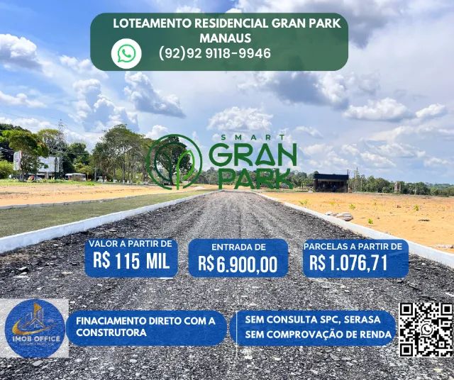 Loteamento GRAN PARK , bairro planejado, SEM Consulta a SPC e SERASA ...