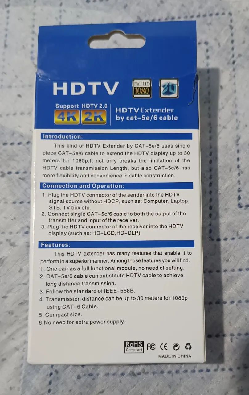 VENDO - Extensor HDMI Rj45 - Para Rede Lan Até 30m - Hdtv Full Hd 1080p ...