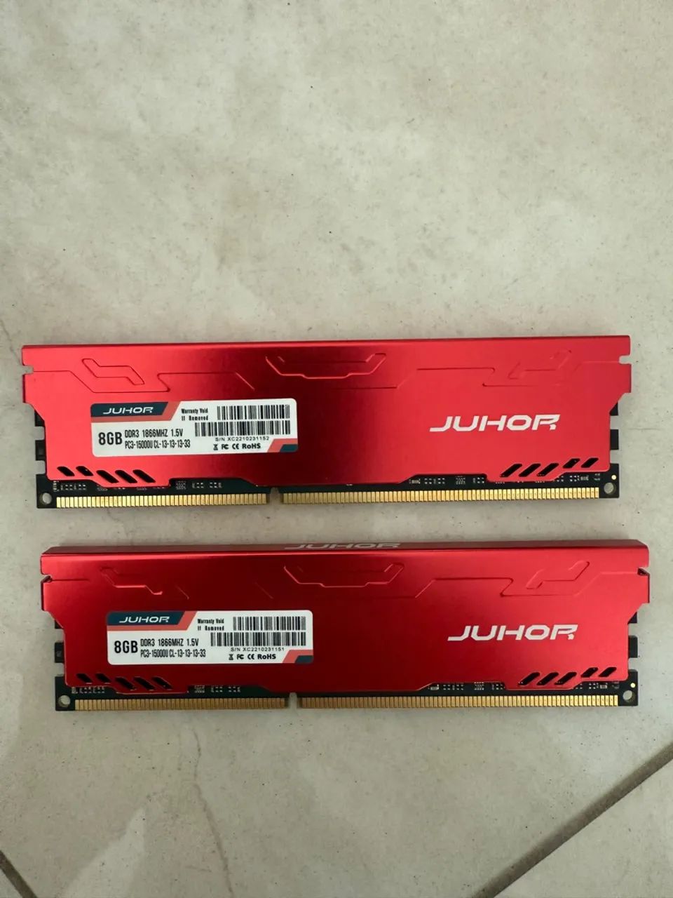 Kit com 2 memória RAM DDR3 8GB Desktop - 1866MHz Juhor - Memória RAM ...