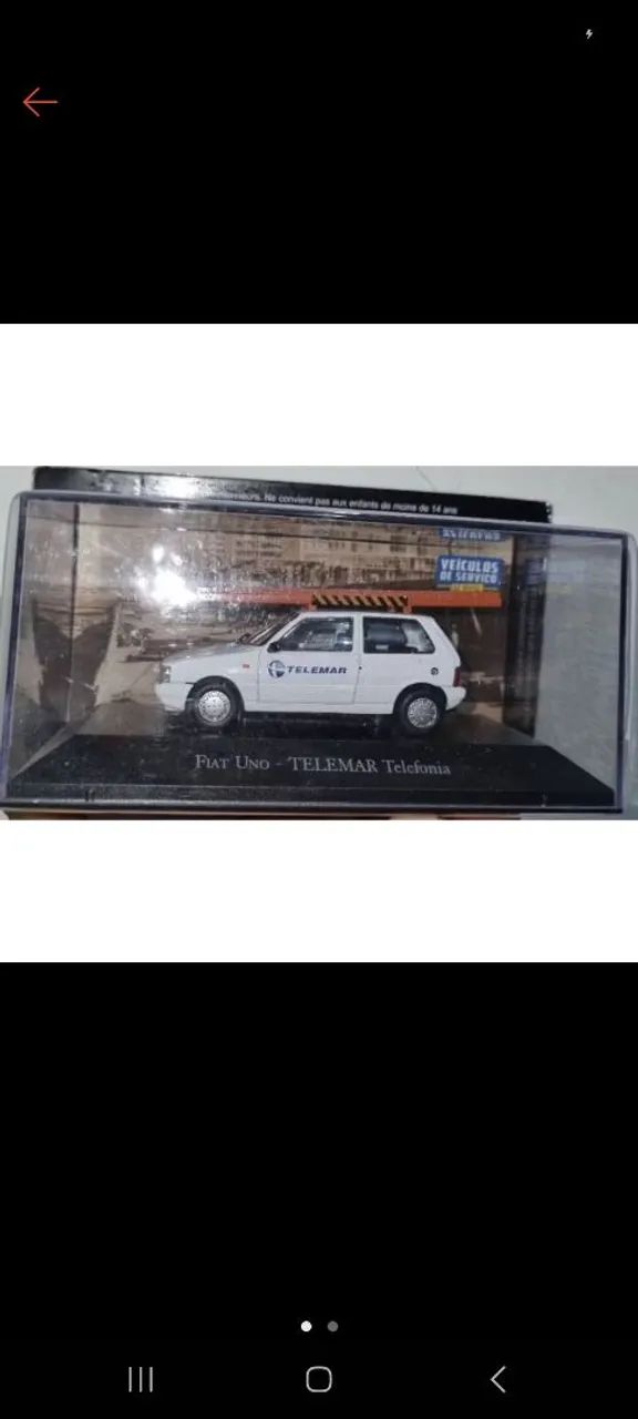 Miniatura Fiat Uno Telemar Telefonia escala 1/43. - Hobbies e coleções ...