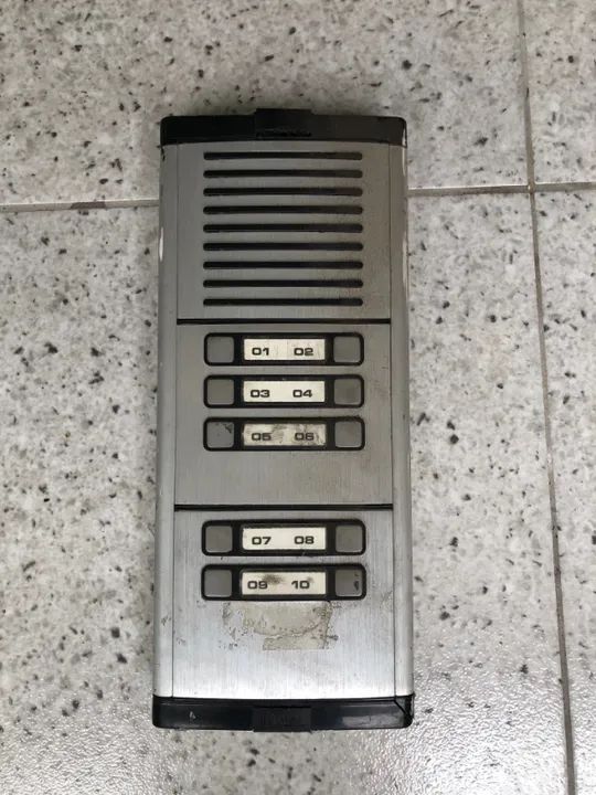 Interfone Porteiro Eletrônico Coletivo Hdl 10 Botões Predial