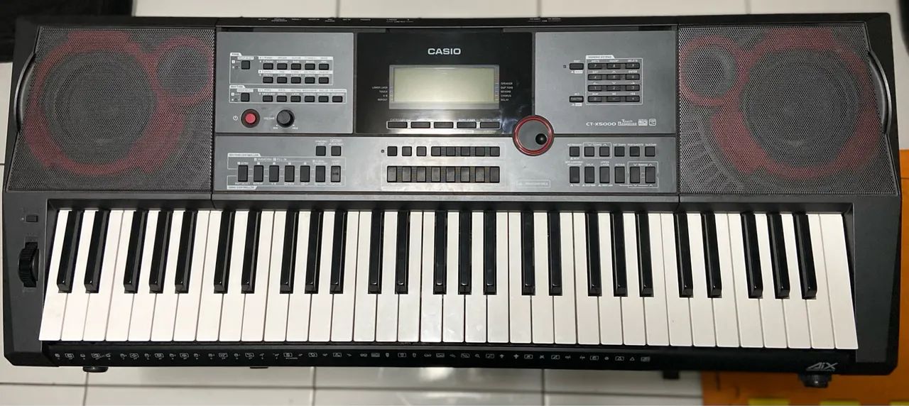 TECLADO CASIO CTX5000 + SUPORTE + FONTE ORIGINAL + PORTA PARTITURA ...