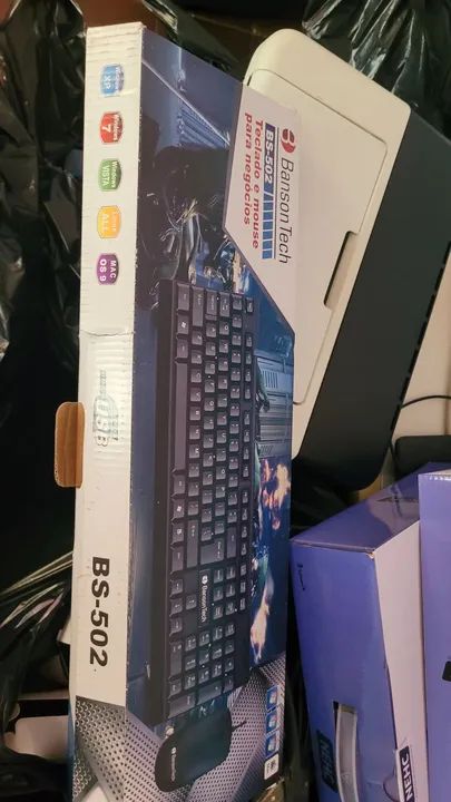 Kit Teclado e Mouse Banson Tech BS-502 - Novo - Periféricos e Acessórios de Computador ...