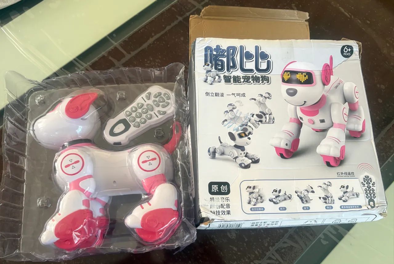 Cachorro Robô Interativo - Robot Dog Smart Pet Anda Dança Música Late ...