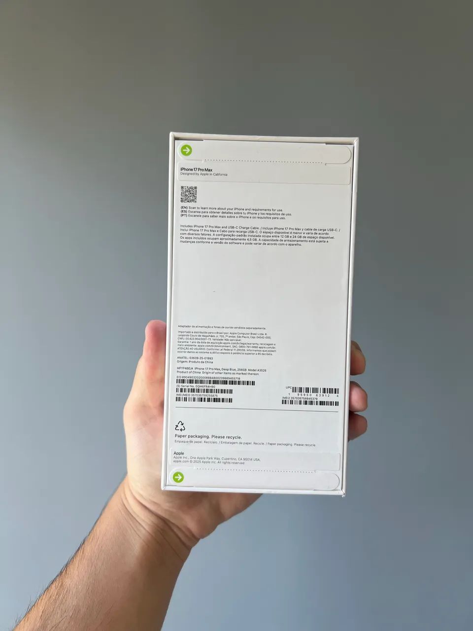 iPhone 17 Pro Max 256GB, Lacrado Chip Fisico - Celulares e Smartphones ...