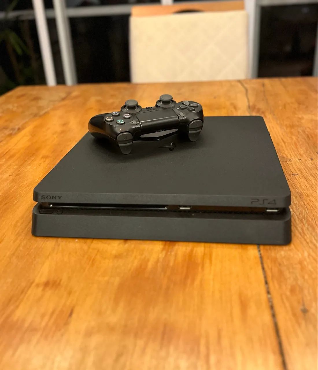 Ps4 Slim 500Gb (1 controle + manuais + todos os cabos originais ...