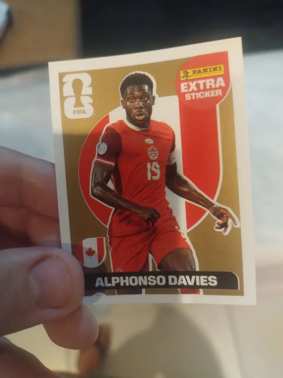 Figurinha Extra Sticker Legend Alphonso Davies Gold (Ouro) - Panini ...