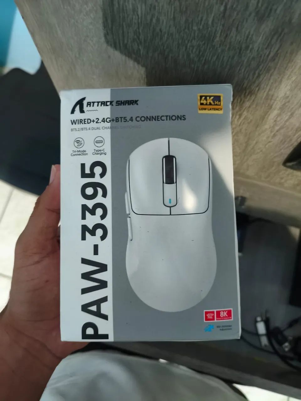 Vende-se mouse attack shark x3 pro, Sem Fio, Conexão Tri-Mode, X3Pro ...