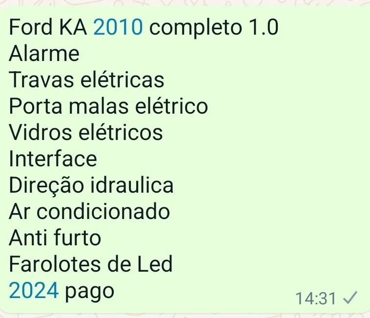 FORD KA 2010 Usados e Novos