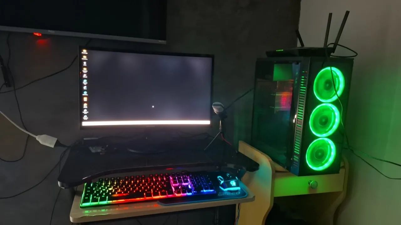 Pc gamer completo Tela curva Samsung 24 fhd - Computadores e Desktops ...