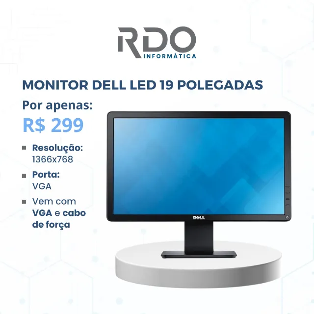 "tela lcd 19 polegadas" - Monitores no Brasil
