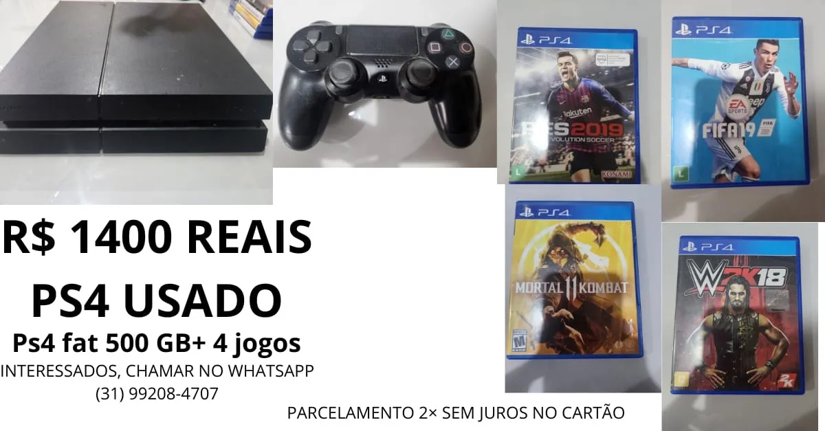 "console ps4 fat" - Consoles de Vídeo Game no Brasil