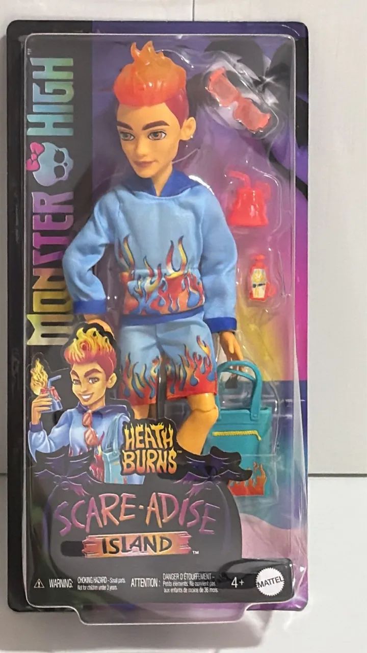 (Lacrado) boneco monster high heath burns g3 - Brinquedos e Jogos ...
