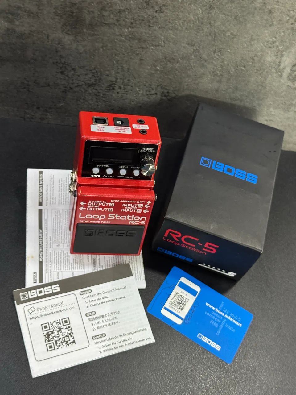 Pedal de efeito Loop Boss Rc5 Rc-5 Loopstation - Estado de Novo ...