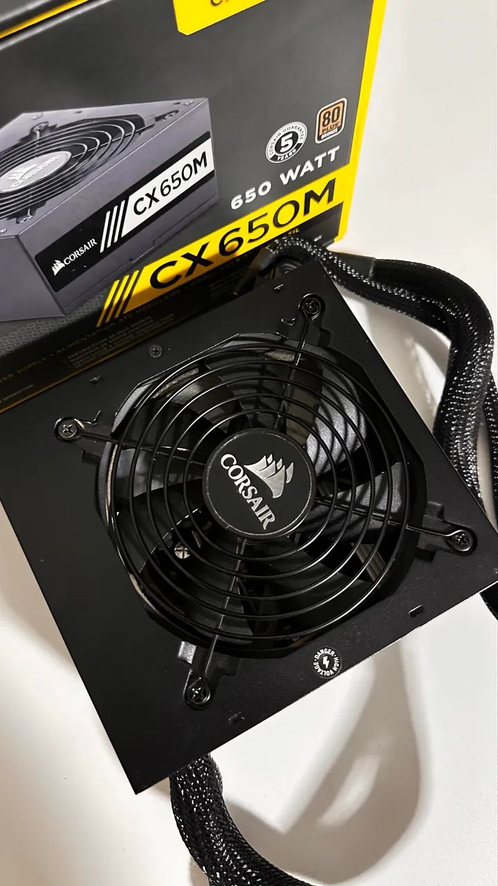 Fonte Corsair 650W Modular Gamer CX650 80 Plus Bronze OLX Pay - Peças ...